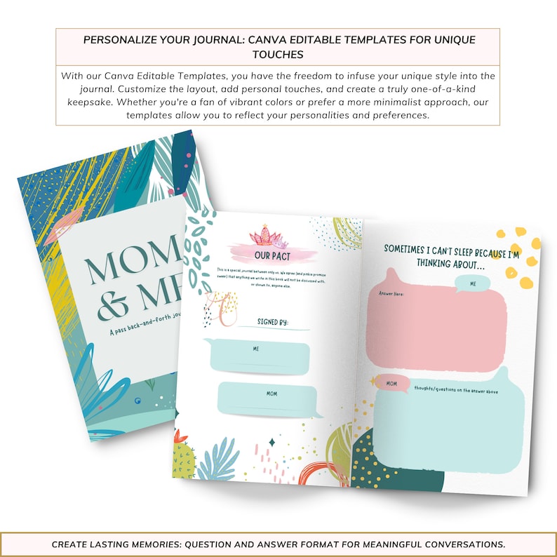 Mom and Me Journal - Mother Daughter Diary, A Heartfelt Gift for ...