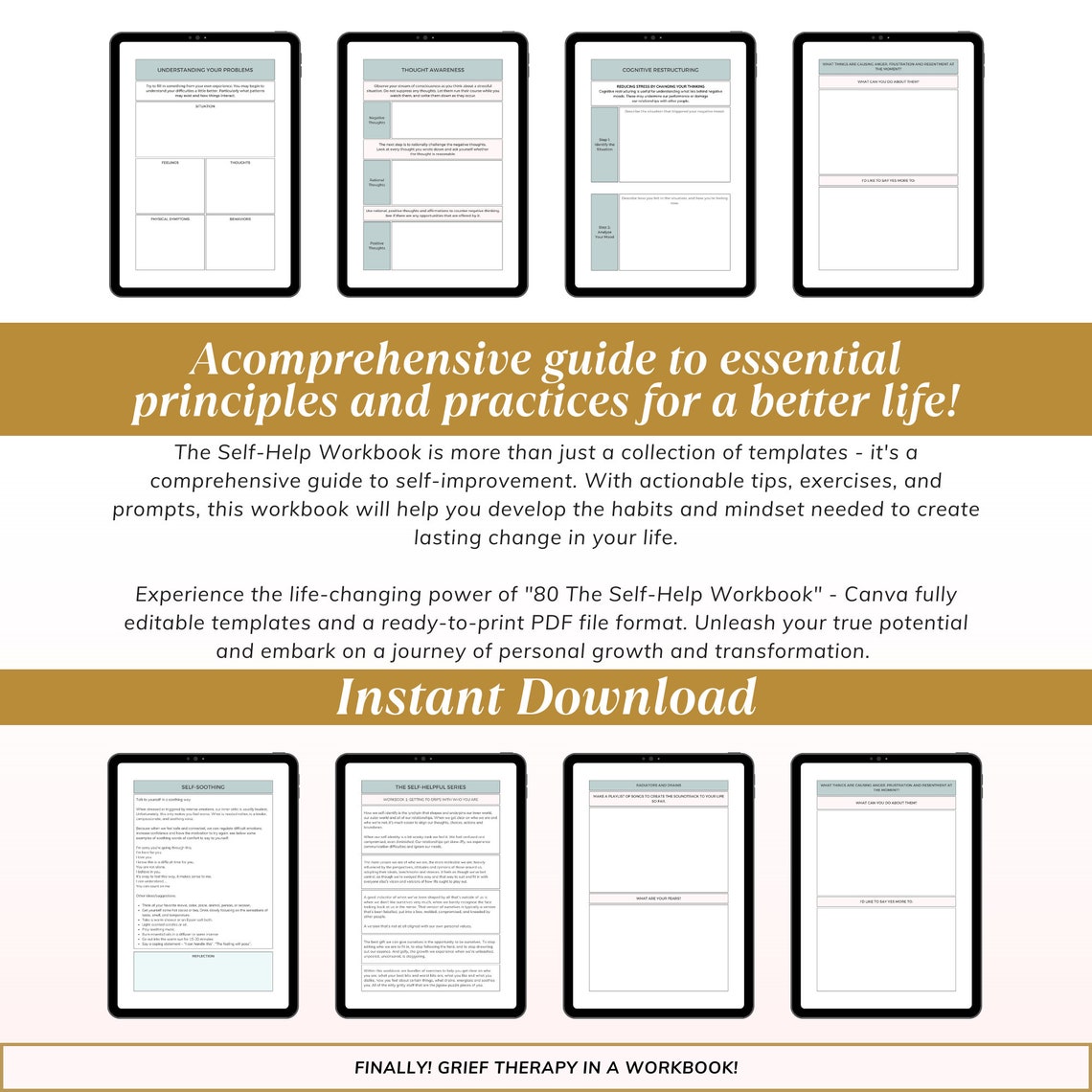 The Self-help Workbook: 80-page Workbook for Personal Growth - Etsy