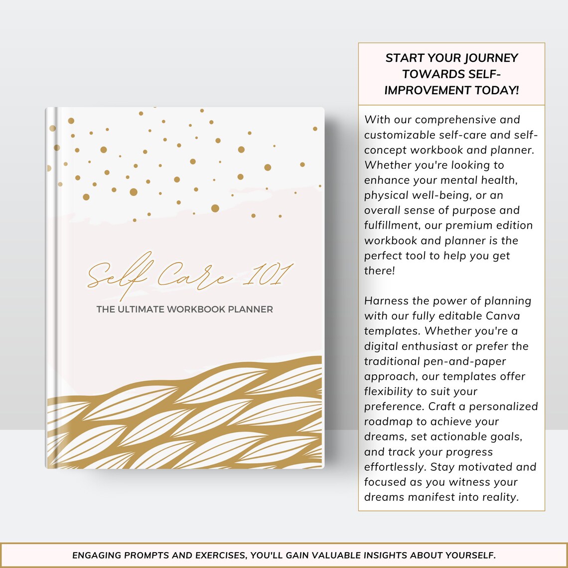 Self-concept Workbook, Self Love & Care Journal, and Daily Mindfulness ...