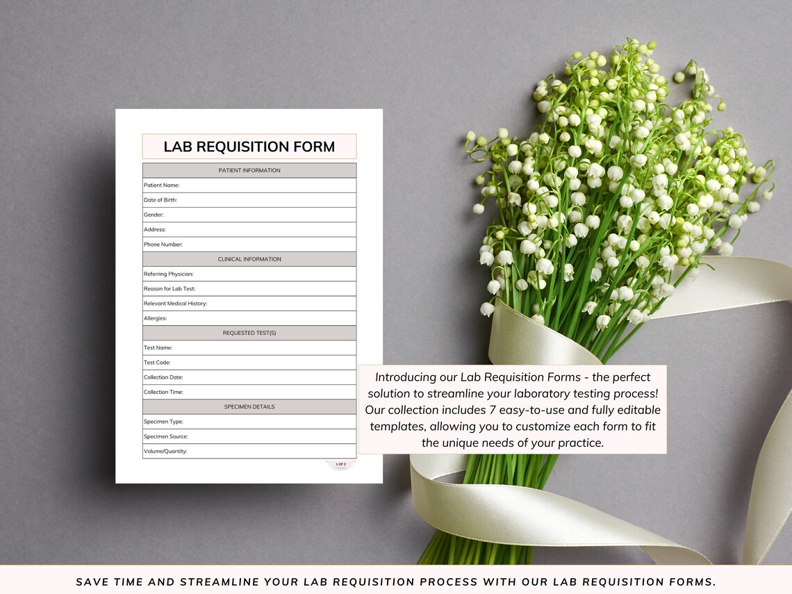 Lab Requisition Forms - 7 Editable Canva Templates and Printable PDF ...