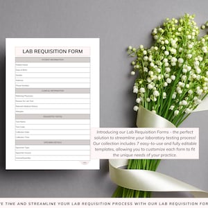 Lab Requisition Forms - 7 Editable Canva Templates and Printable PDF ...