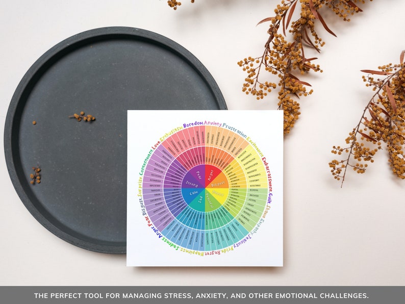 Printable Feel Wheel: Your Essential Tool for Emotional - Etsy
