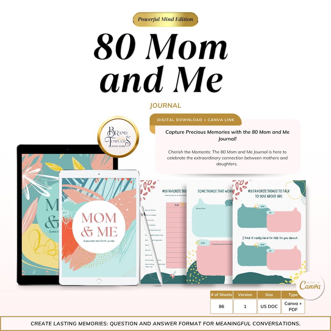 Mom and Me Journal - Mother Daughter Diary, A Heartfelt Gift for ...