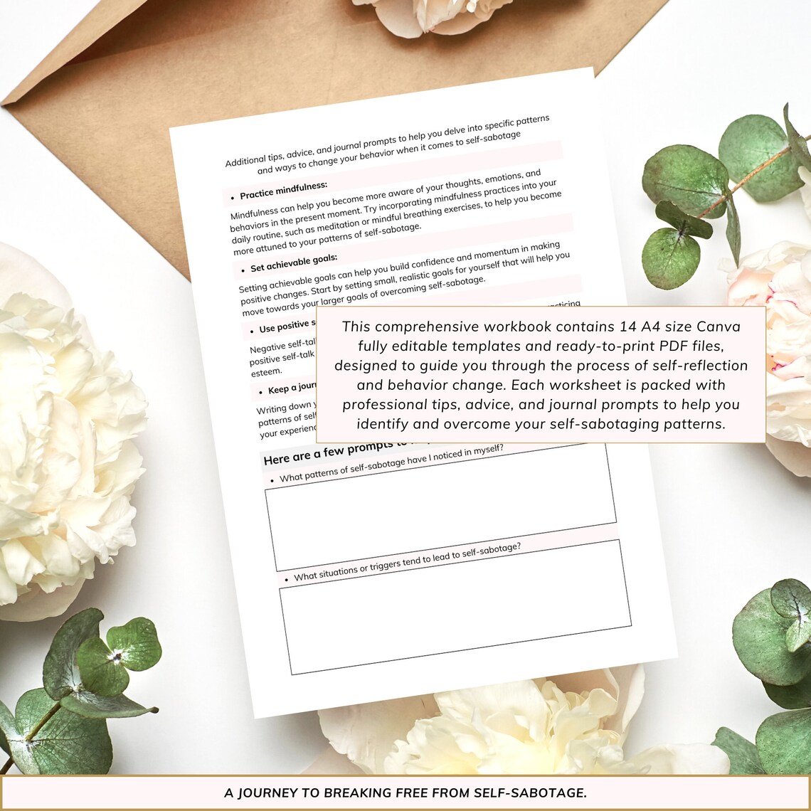 Breaking Free From Self-sabotage Worksheets: 14 Templates and Printable ...