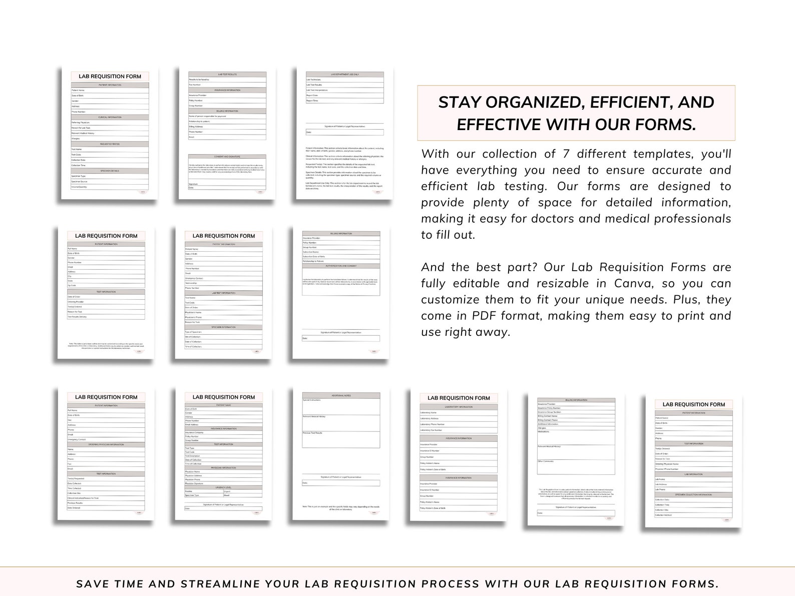 Lab Requisition Forms - 7 Editable Canva Templates and Printable PDF ...