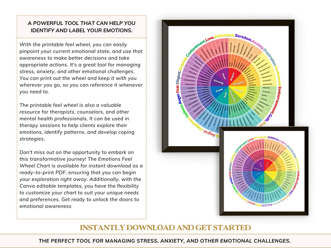 Printable Feel Wheel: Your Essential Tool for Emotional Regulation ...