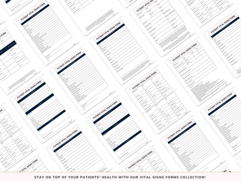 Vital Signs Forms 9 Editable Canva Templates and Printable - Etsy