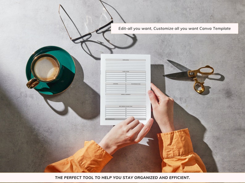 Social Worker Session Notes Notebook - Editable Template and Printable ...