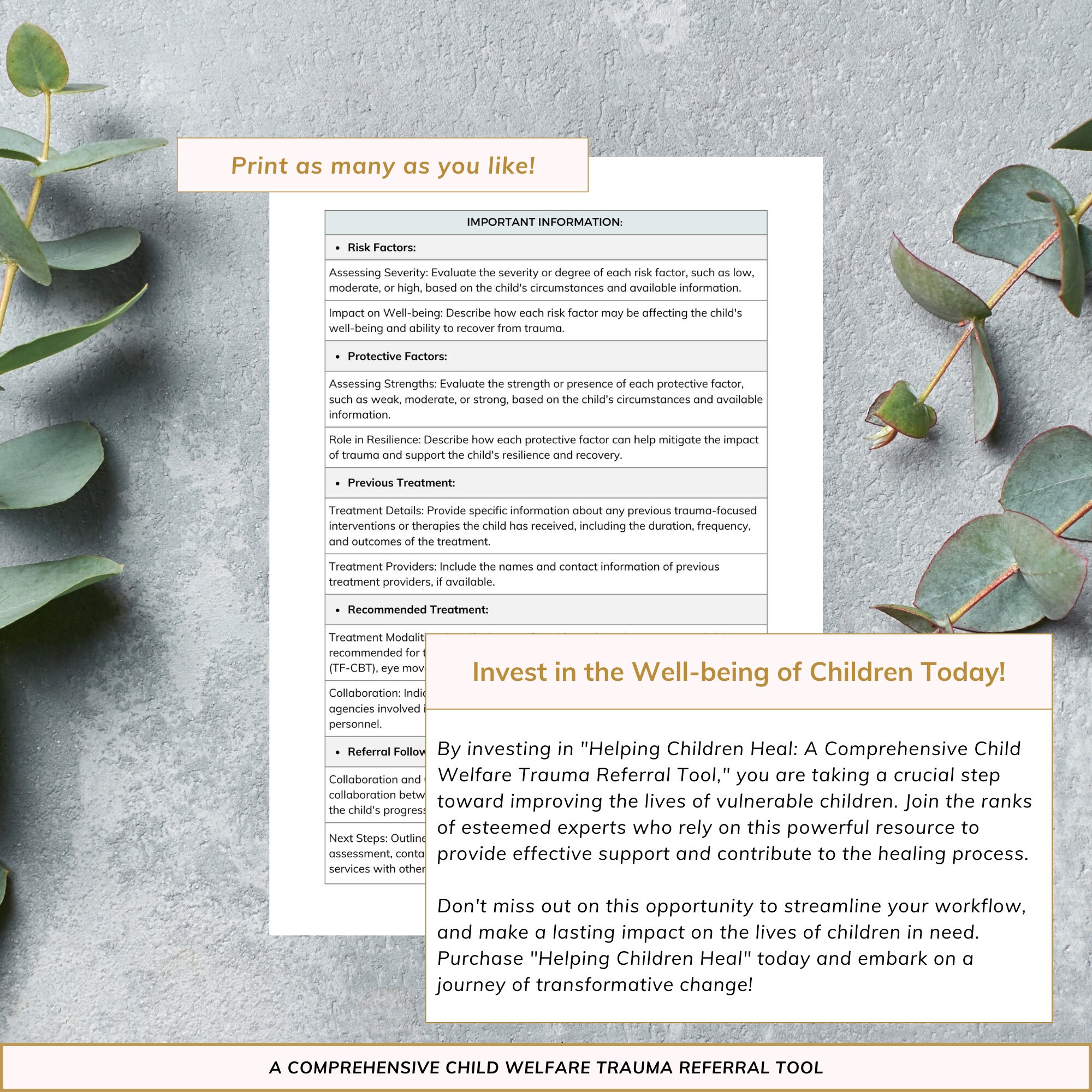 Helping Children Heal: A Comprehensive Child Welfare Trauma Referral ...