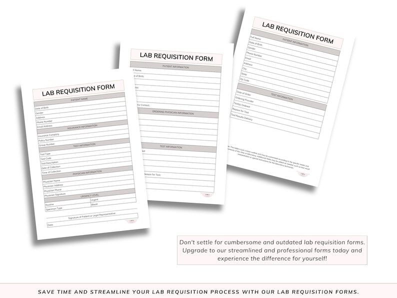 Lab Requisition Forms - 7 Editable Canva Templates and Printable PDF ...