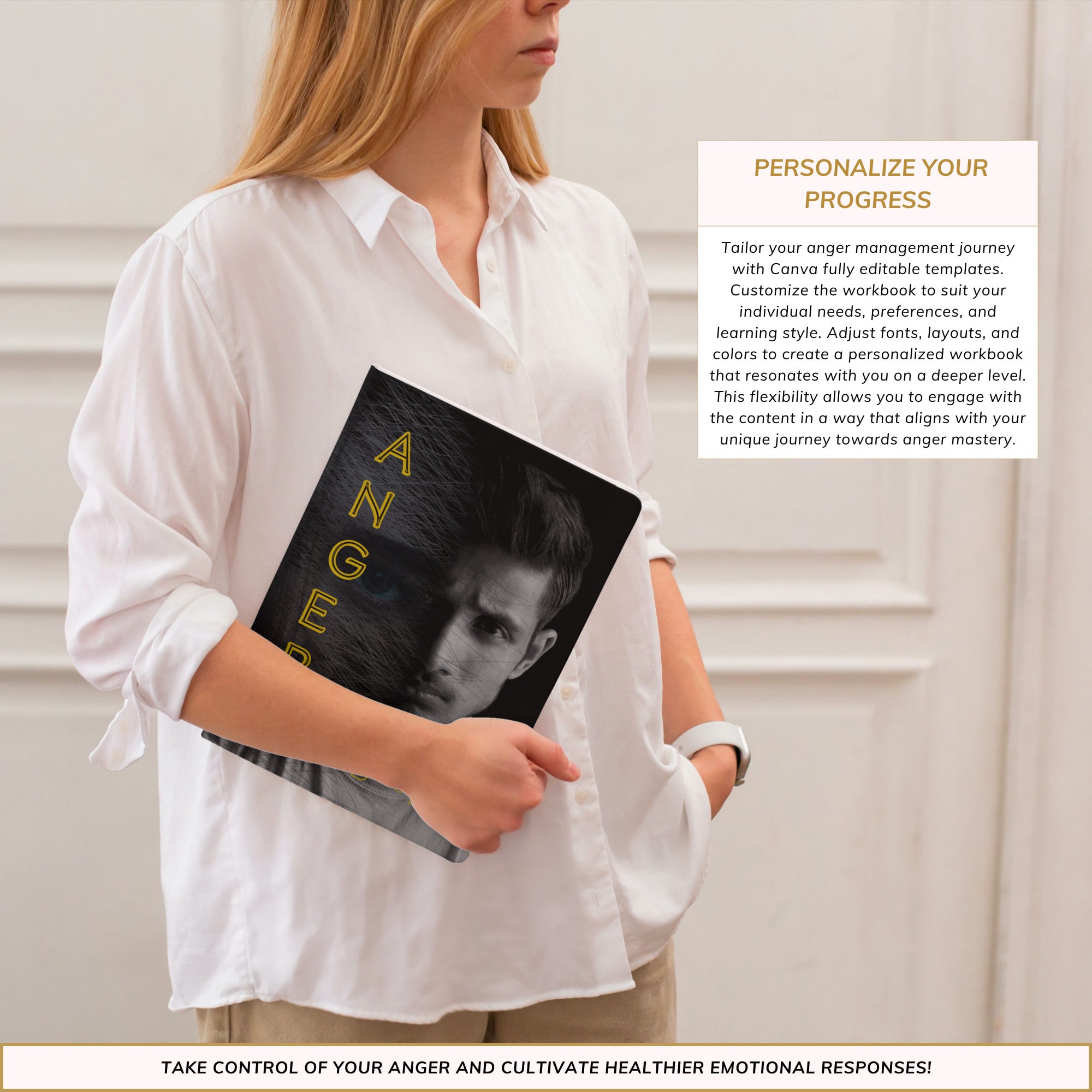 65 Page Anger Management Workbook, Stress Management Worksheet, and ...