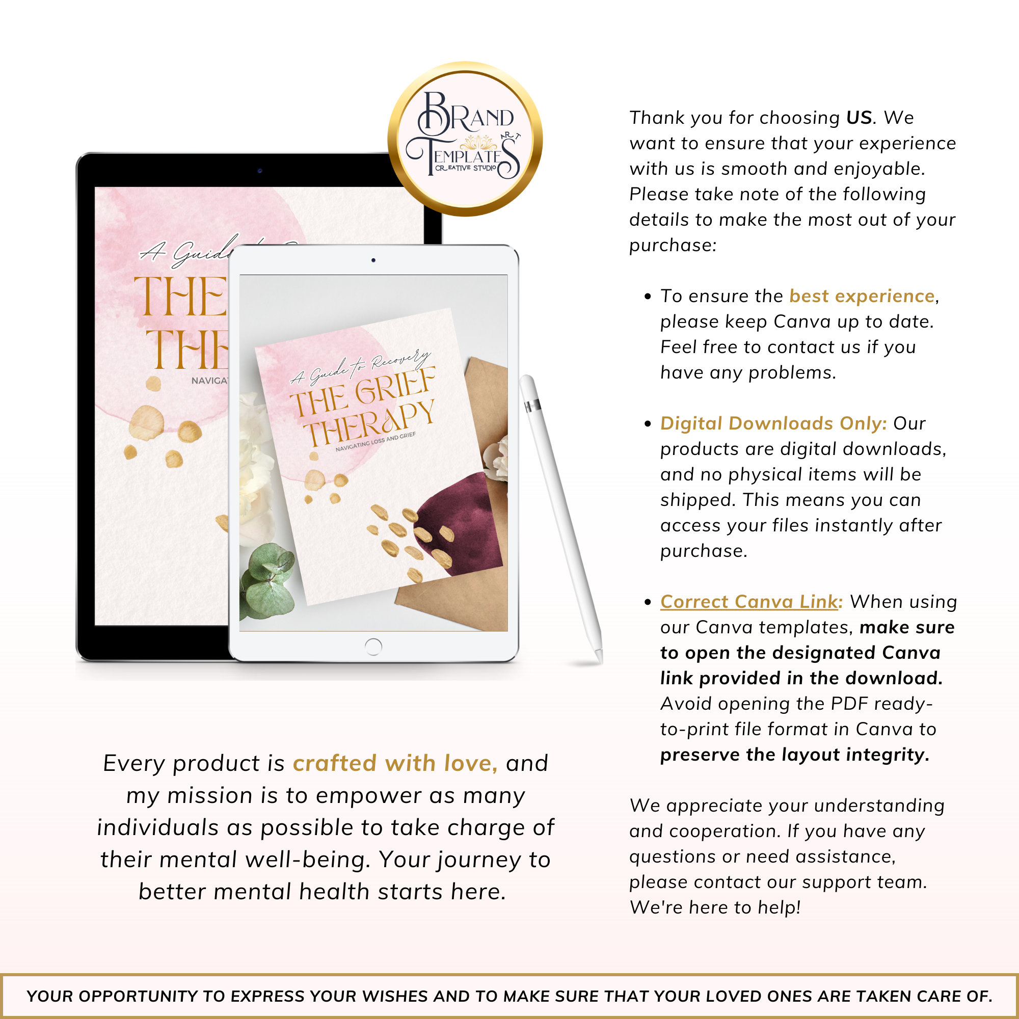 End-of-life Planning Workbook: Canva Editable Template, Checklist and ...