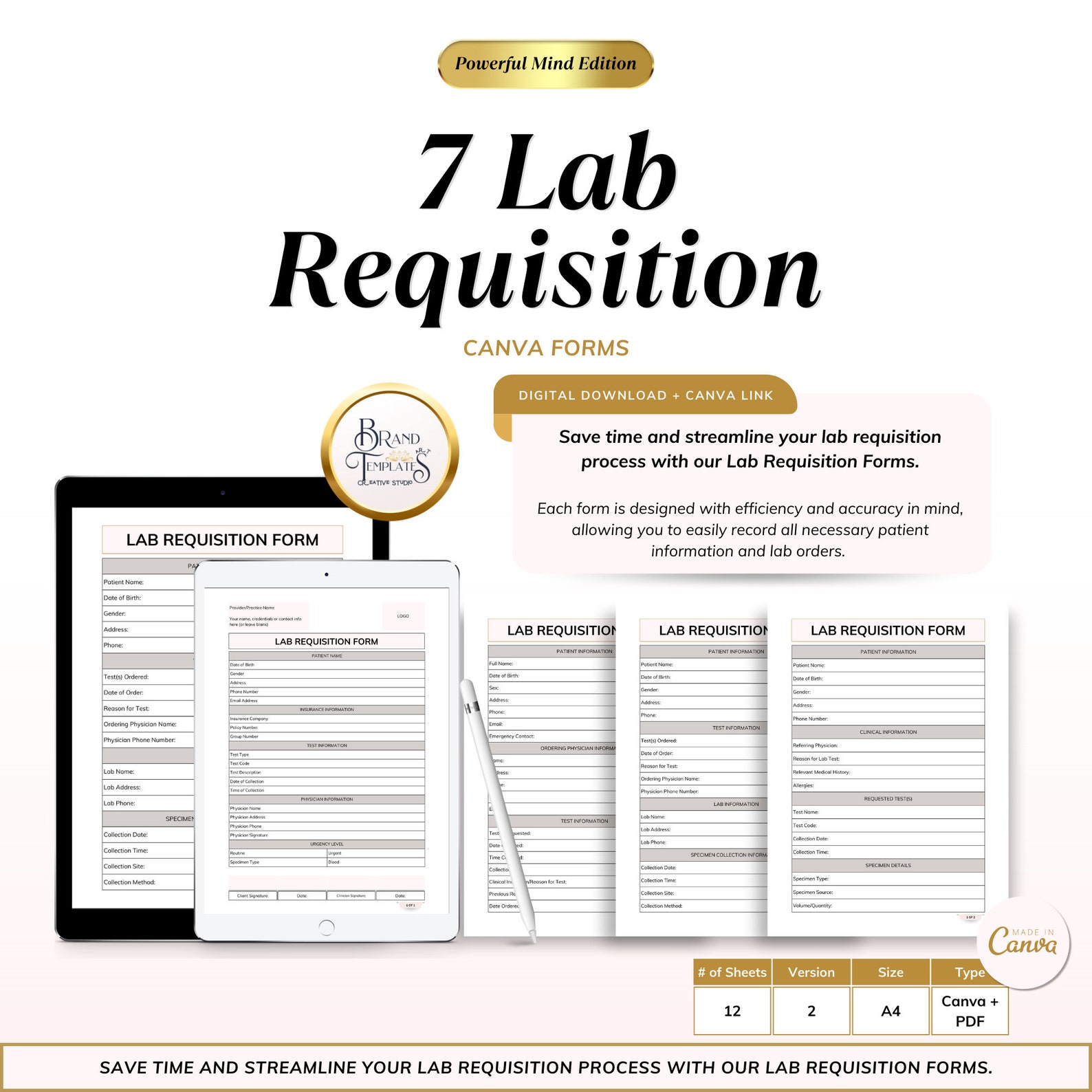 Lab Requisition Forms - 7 Editable Canva Templates and Printable PDF ...