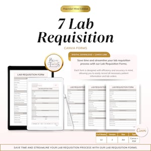 Lab Requisition Forms - 7 Editable Canva Templates and Printable PDF ...