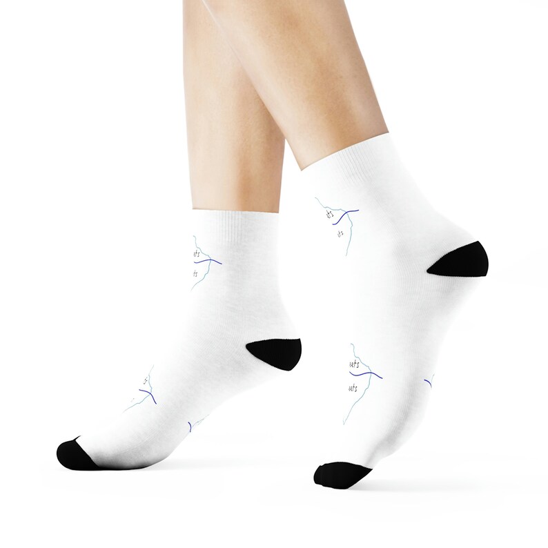 Streets Sheets Graphic Crew Socks - Etsy