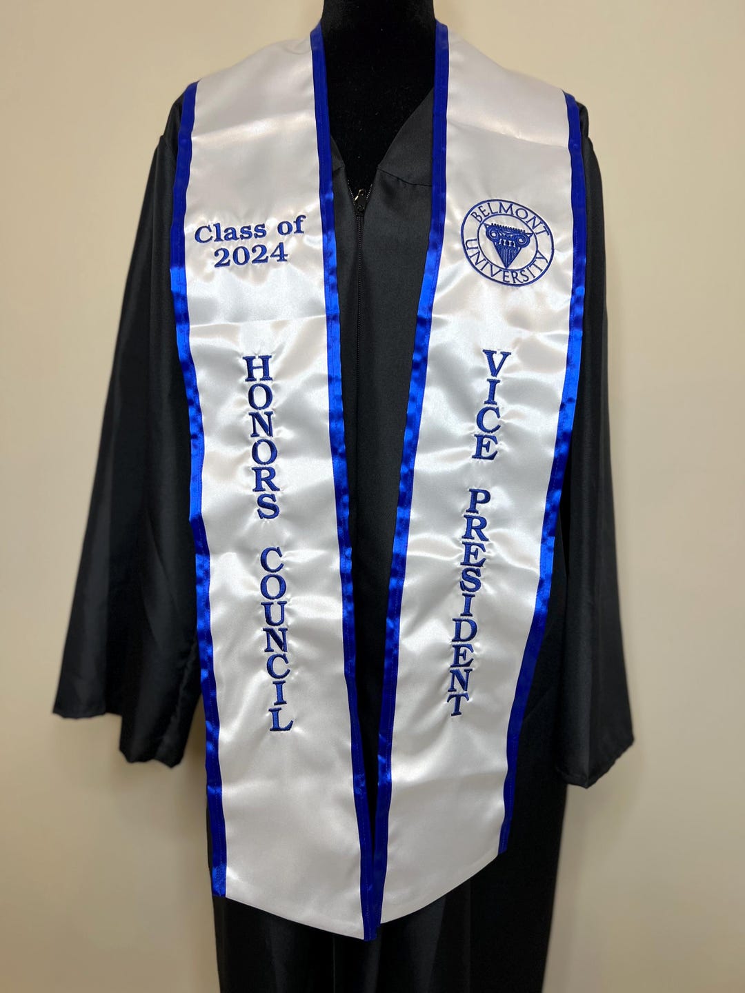 Custom Embroidery Graduation Stole | Name | School Name | Degree ...
