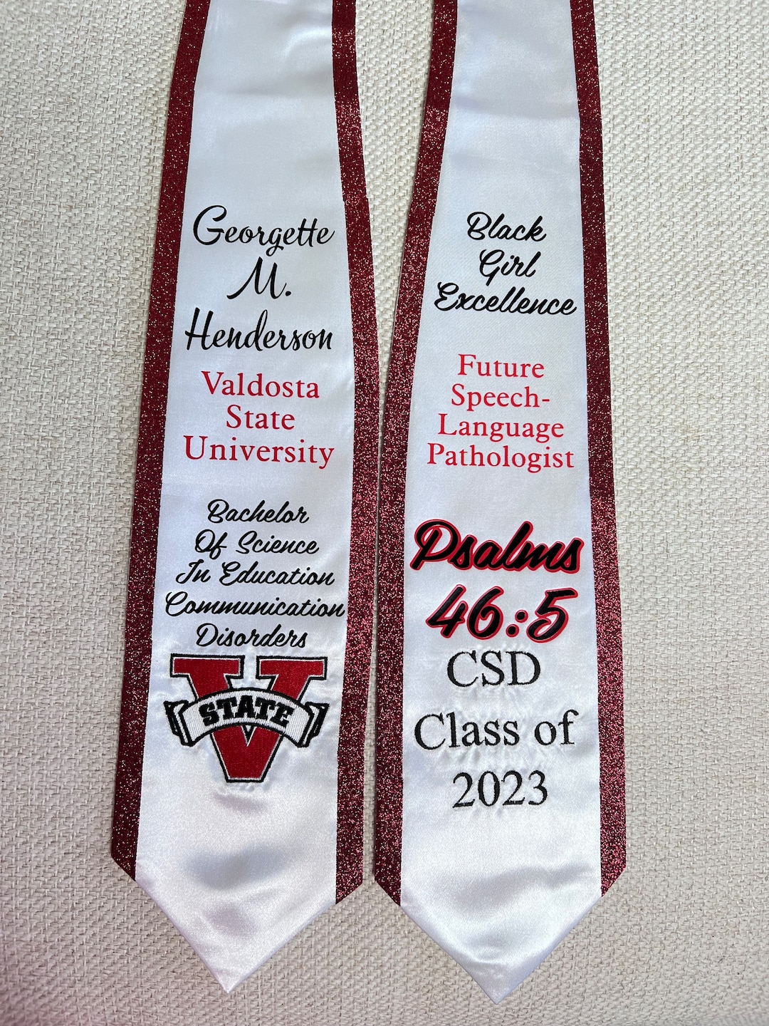 Pre-design Graduation Stole - Etsy