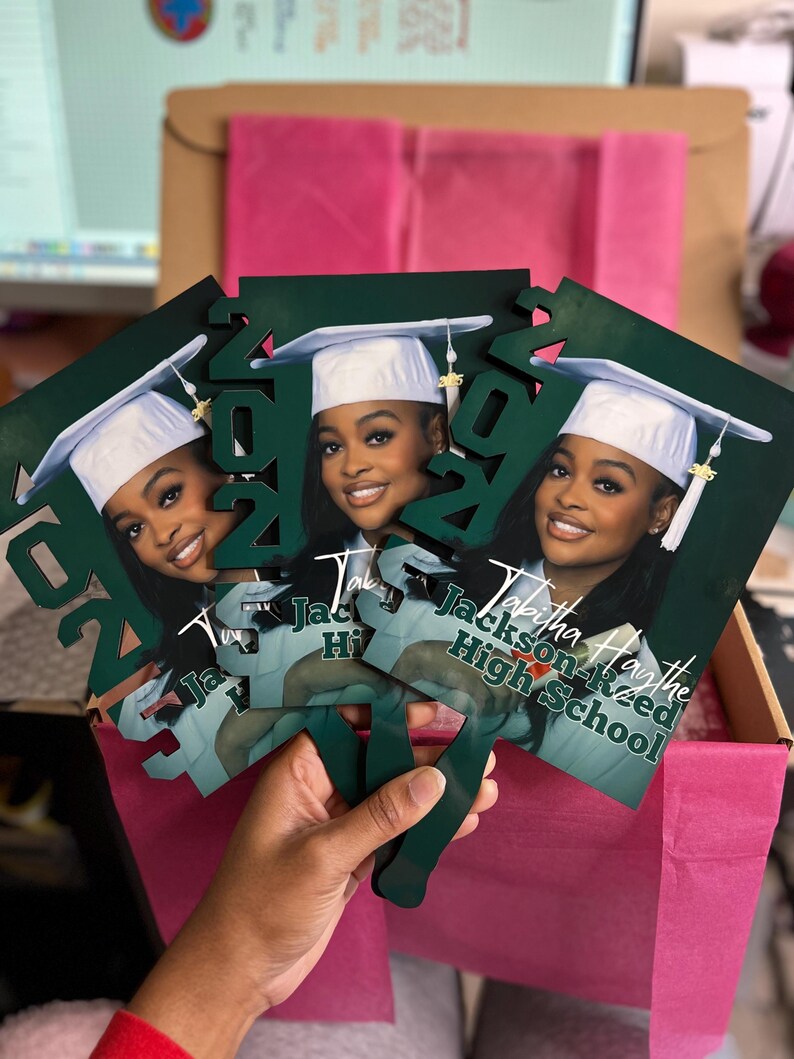 Graduation Hand Fans, Gradfans, Custom Face Fans With Handles, Custom ...