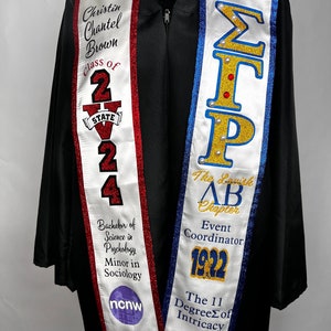 Pre-design Sigma Gamma Rho/ Collegiate Graduation Stole - Etsy
