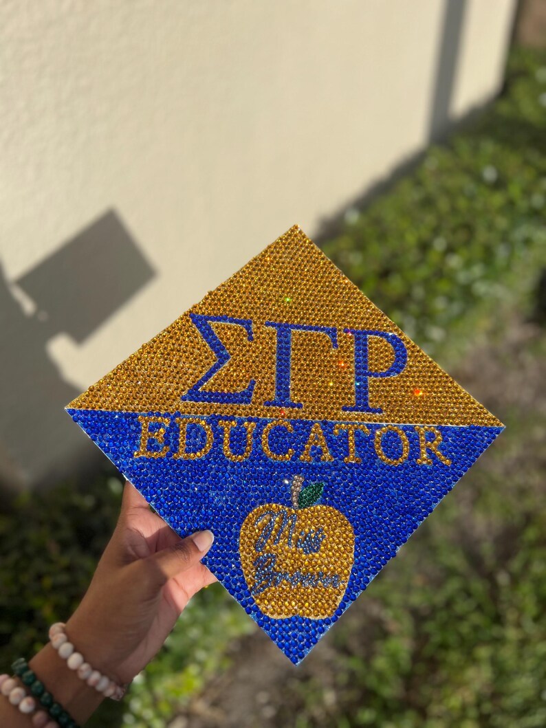 Rhinestone Graduation Cap Topper - Etsy