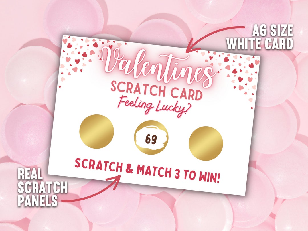 Funny Rude Valentines Scratch Card | Rude Valentines Gift, Surprise ...