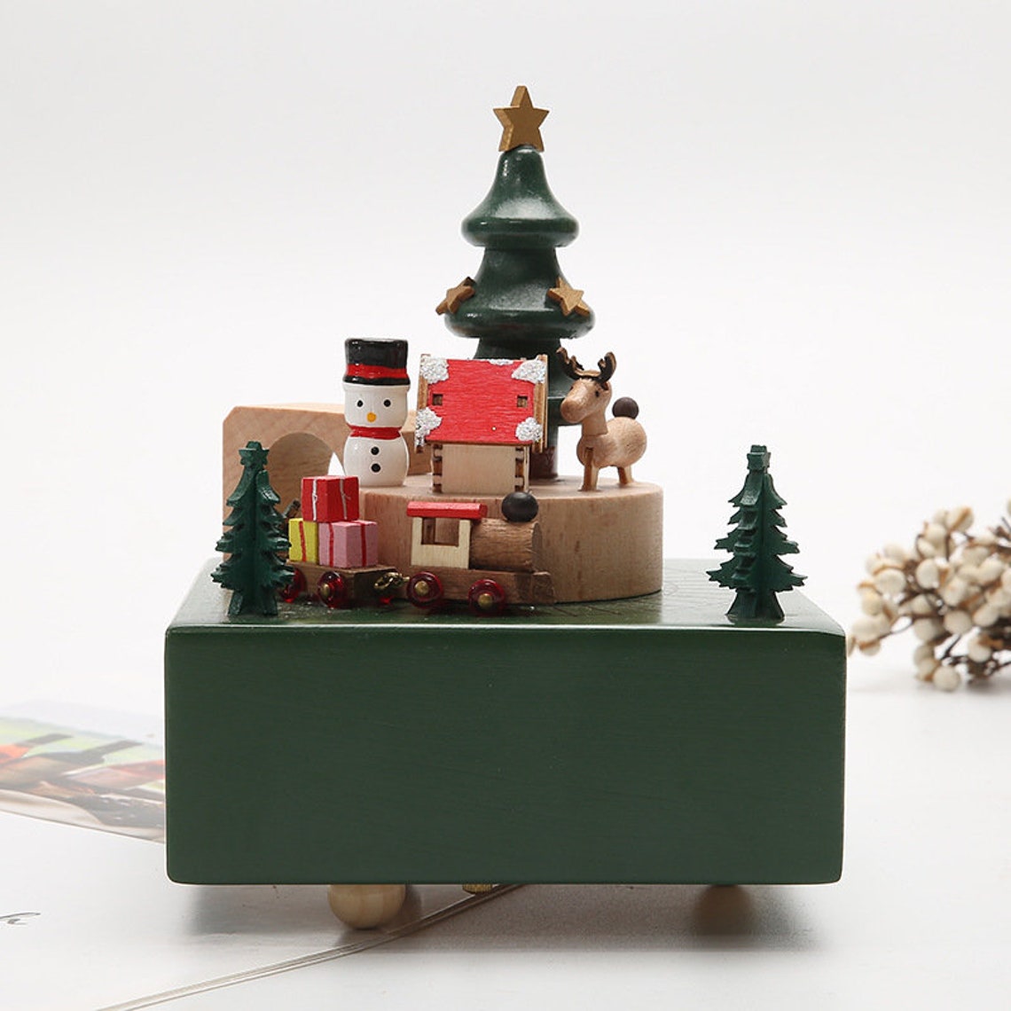 Creative Gift Birthday Present Music Box Christmas Gift Christmas Train ...