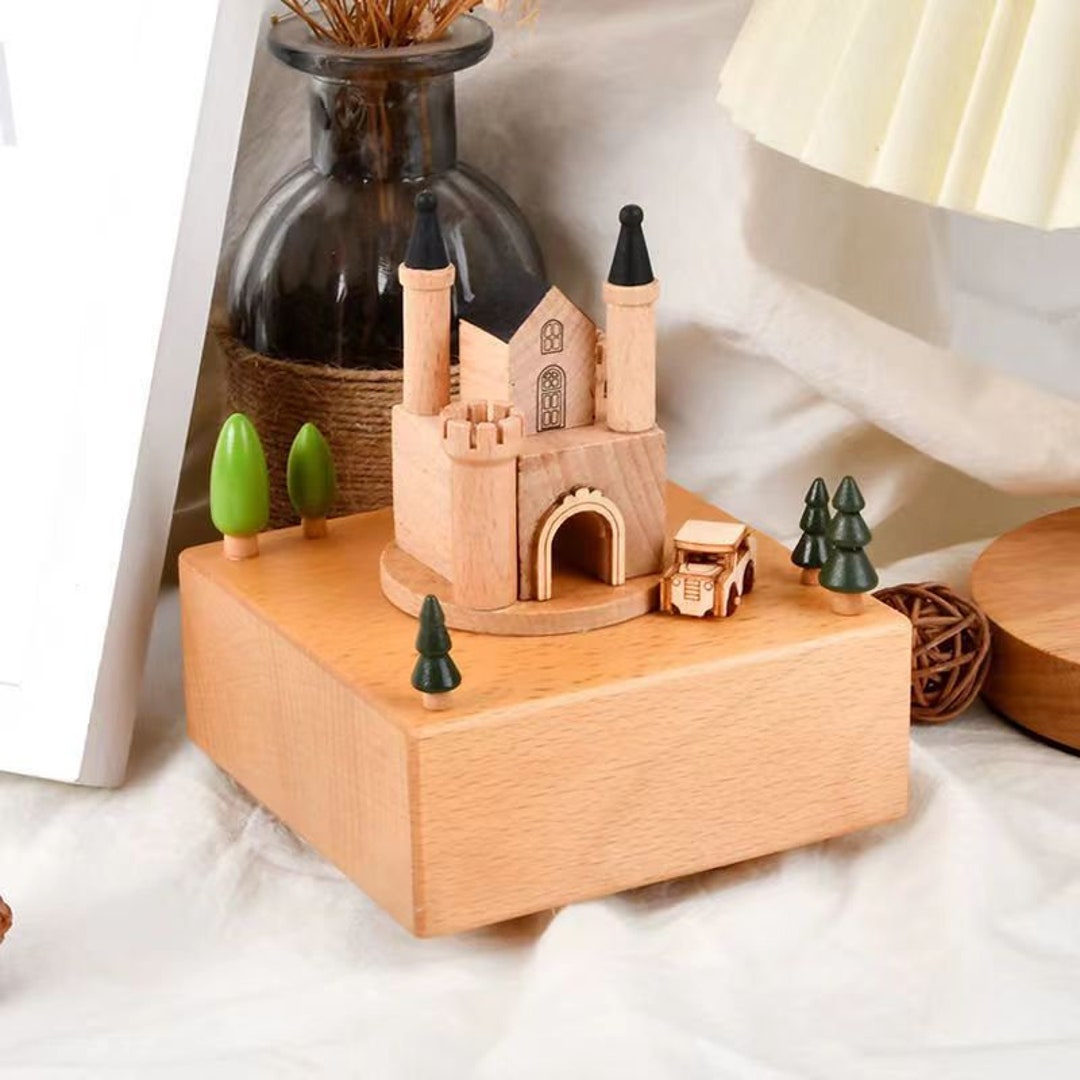 Creative Gift Birthday Present Music Box Car Castle Sky City Beech ...