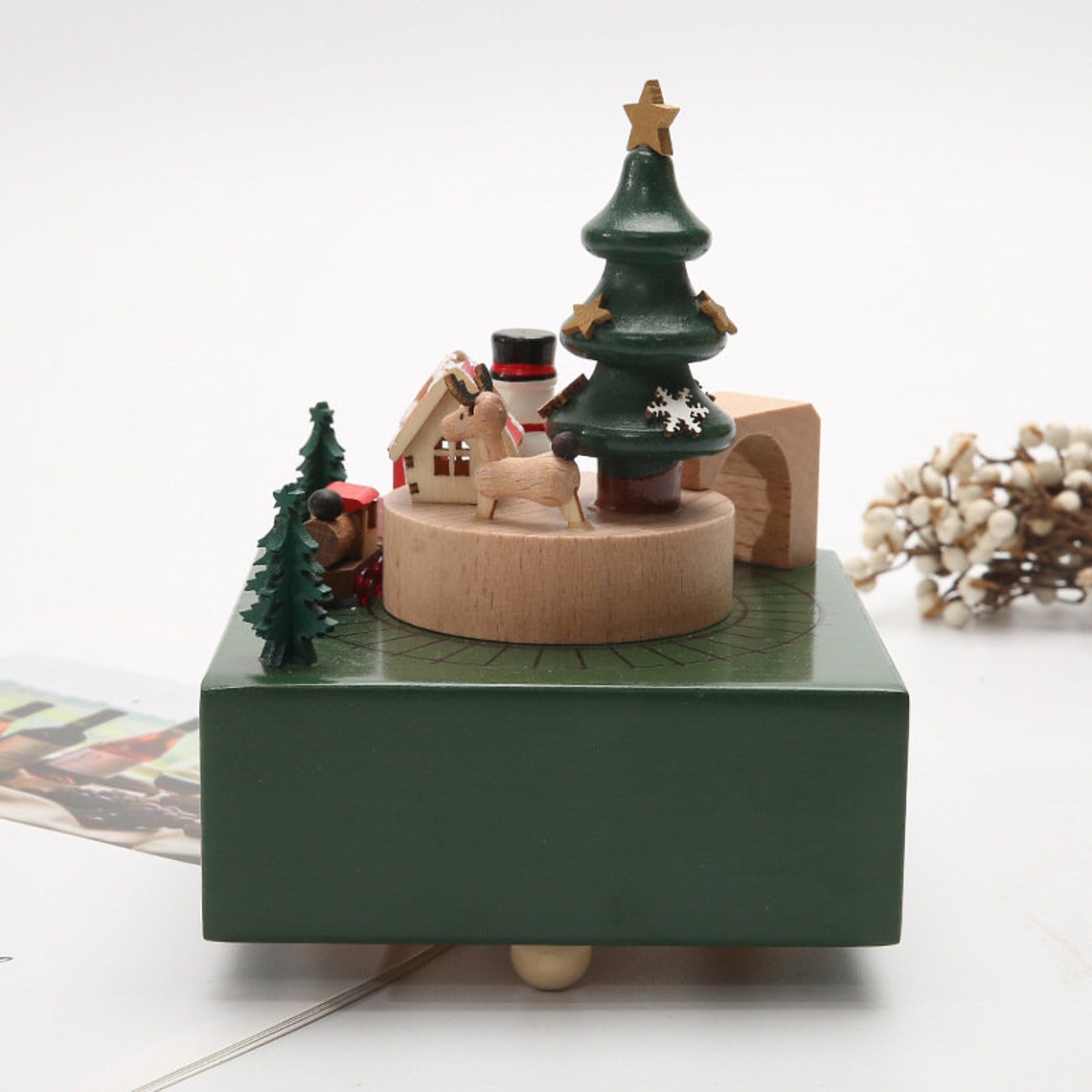 Creative Gift Birthday Present Music Box Christmas Gift Christmas Train ...