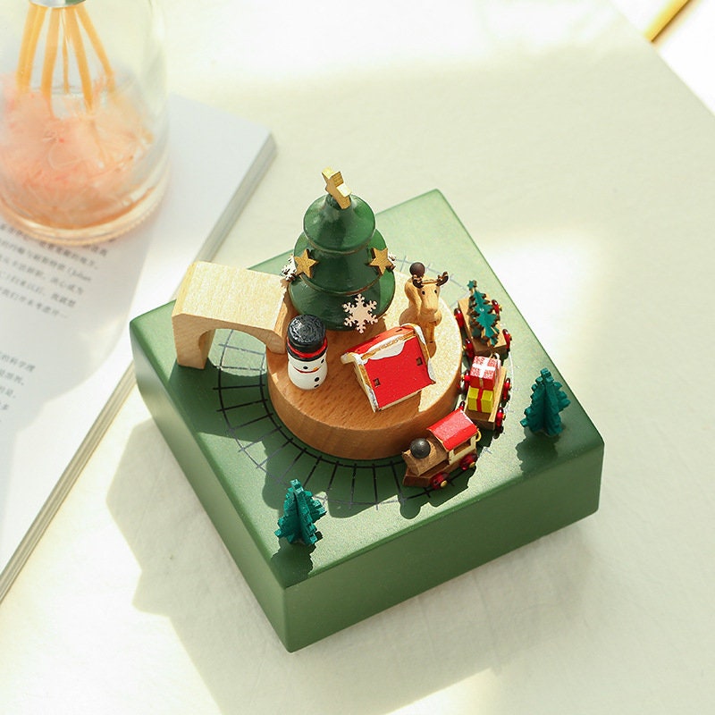 Creative Gift Birthday Present Music Box Christmas Gift Christmas Train ...