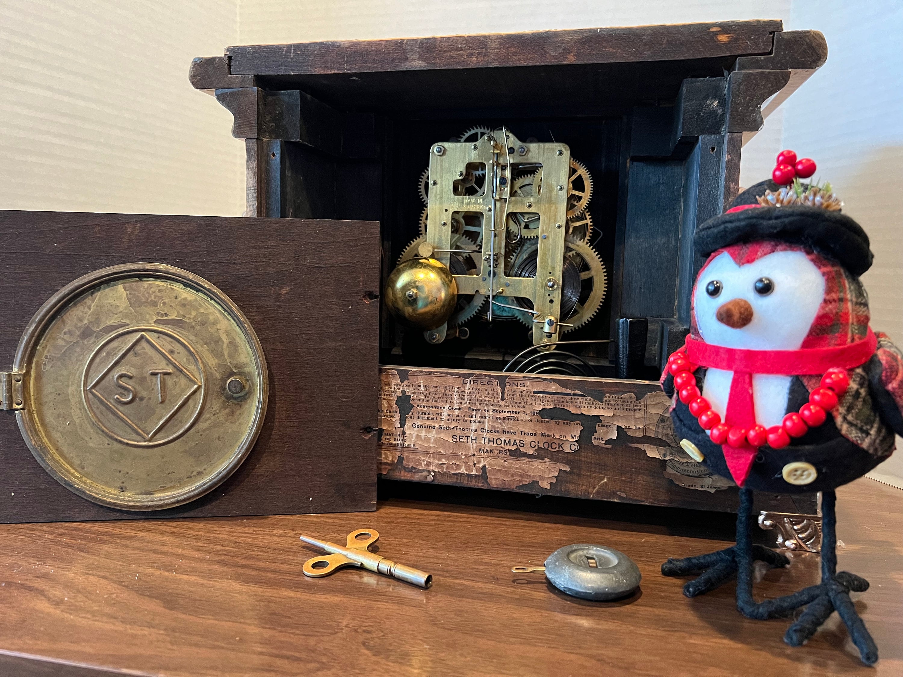 Restored Antique Clock Seth Thomas Patmos Model - Etsy