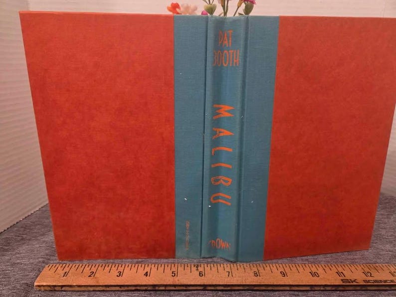 Flower Vase Book With Flowers - Unique Gift - Malibu by Pat Booth - Etsy
