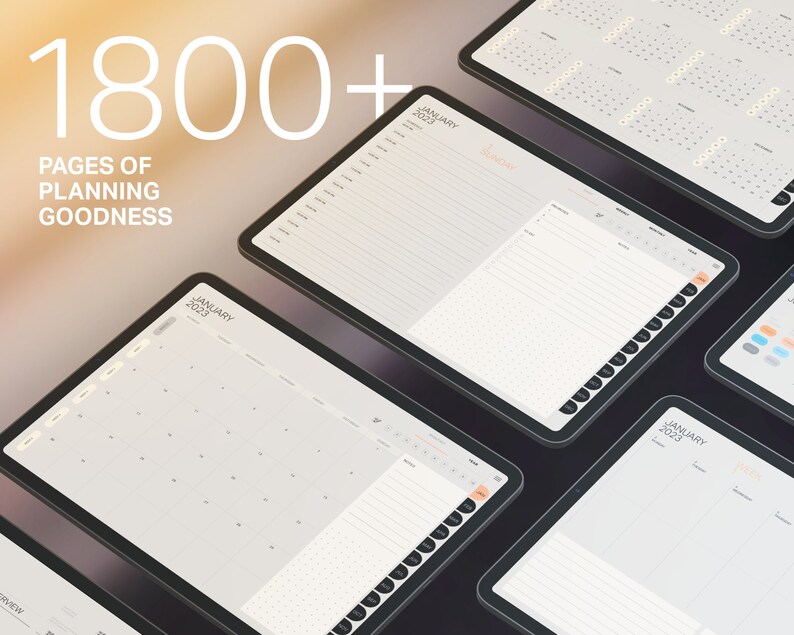 Digital Planner 2023 Bundle Simple Bundle Dated Planner With - Etsy