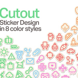 Colorful Digital Stickers for Goodnotes, iPad Stickers, Digital Sticker ...