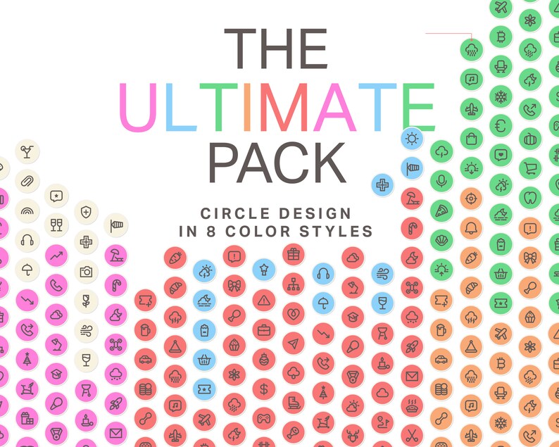 Colorful Digital Stickers for Goodnotes Ipad Stickers - Etsy