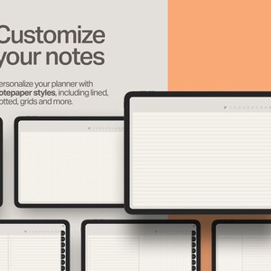 2023 & 2024 Digital Planner BUNDLE Sunset Orange Portrait or Landscape ...