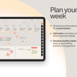 2023 & 2024 Digital Planner BUNDLE Sunset Orange Portrait or Landscape ...