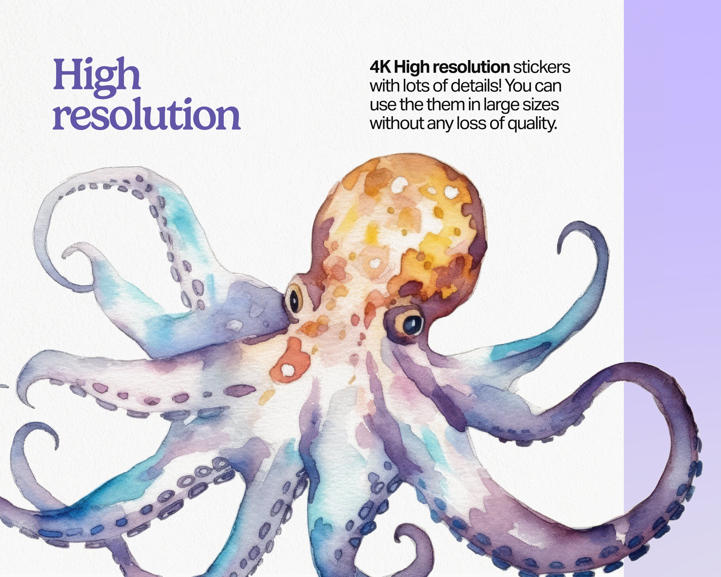 Artsy Ocean Life Sticker Pack for Digital Planning for - Etsy