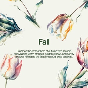 Floral Digital Sticker Pack for Goodnotes in Watercolor Style for iPad ...
