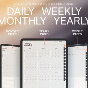 Digital Planner 2023 Bundle Simple Bundle Dated Planner With - Etsy