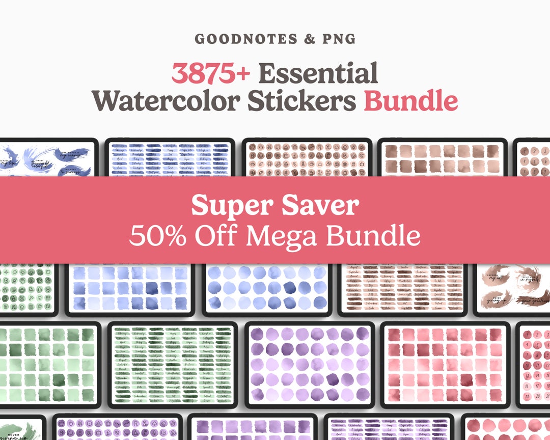 3875+ Digital Stickers Bundle for Goodnotes and Digital Planners ...