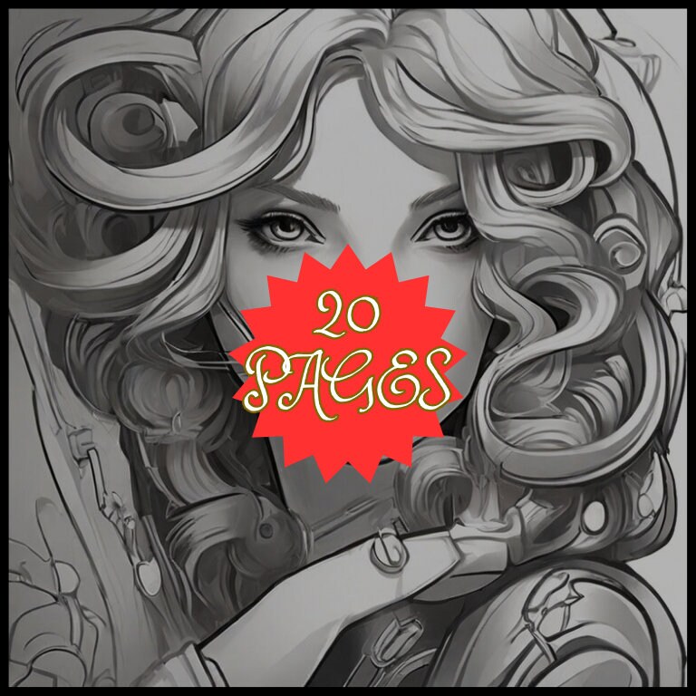 Intricate Cartoon Characters Coloring Book - Etsy