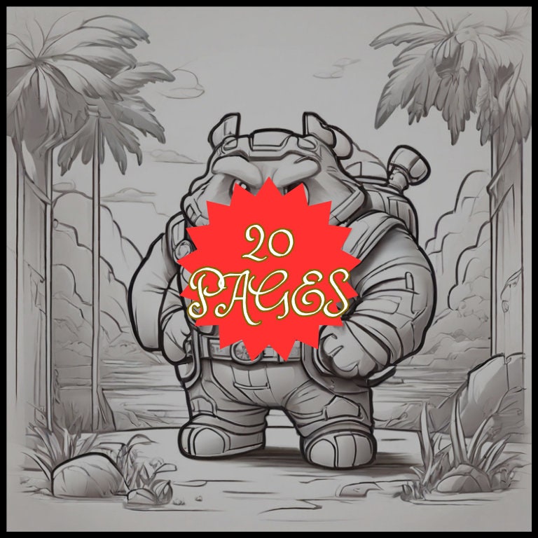 Intricate Cartoon Characters Coloring Book - Etsy