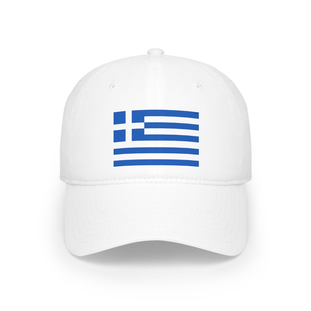 Greek Flag Low Profile Baseball Cap - Etsy