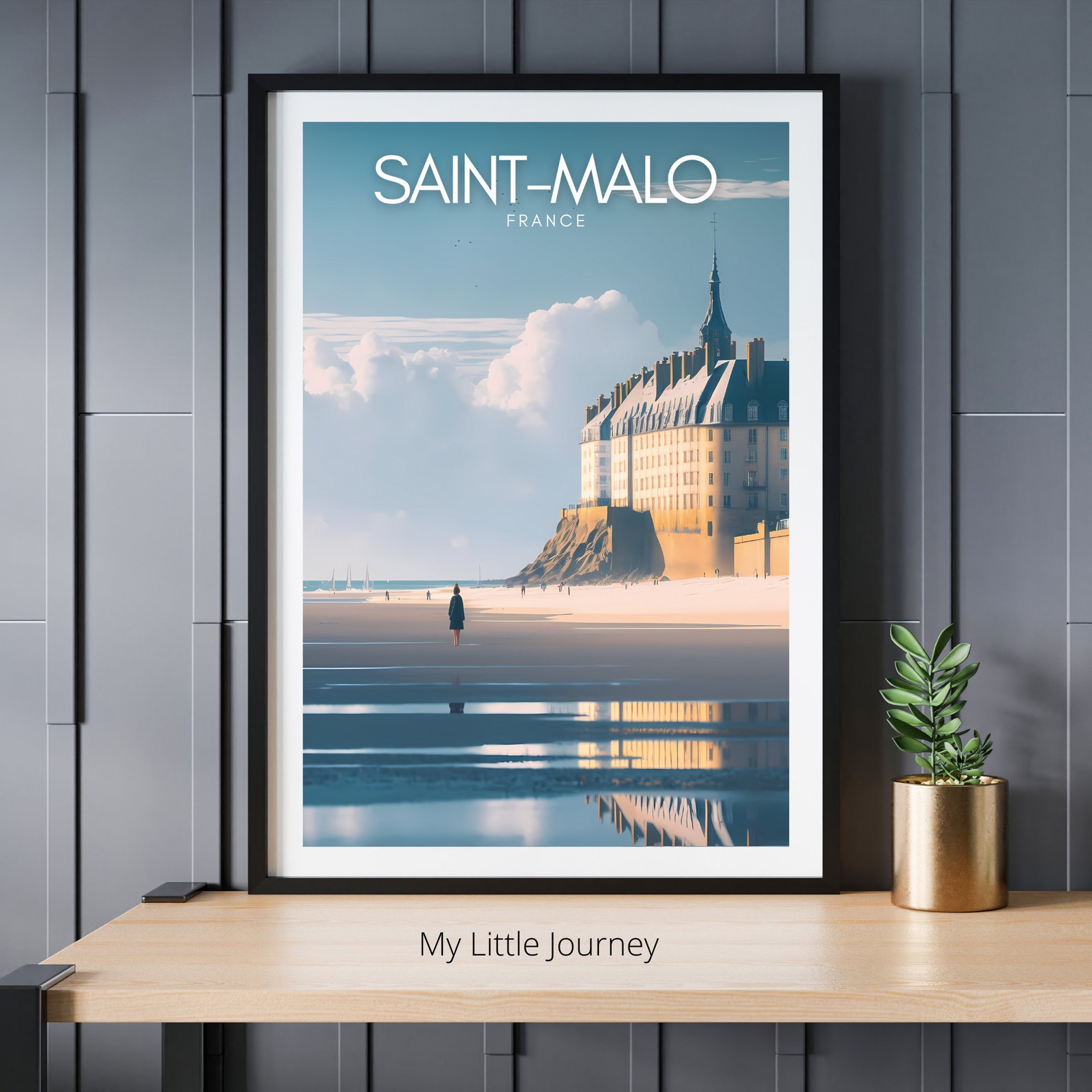 SAINT-MALO Poster | Saint Malo Affiche | France Travel Print | France ...