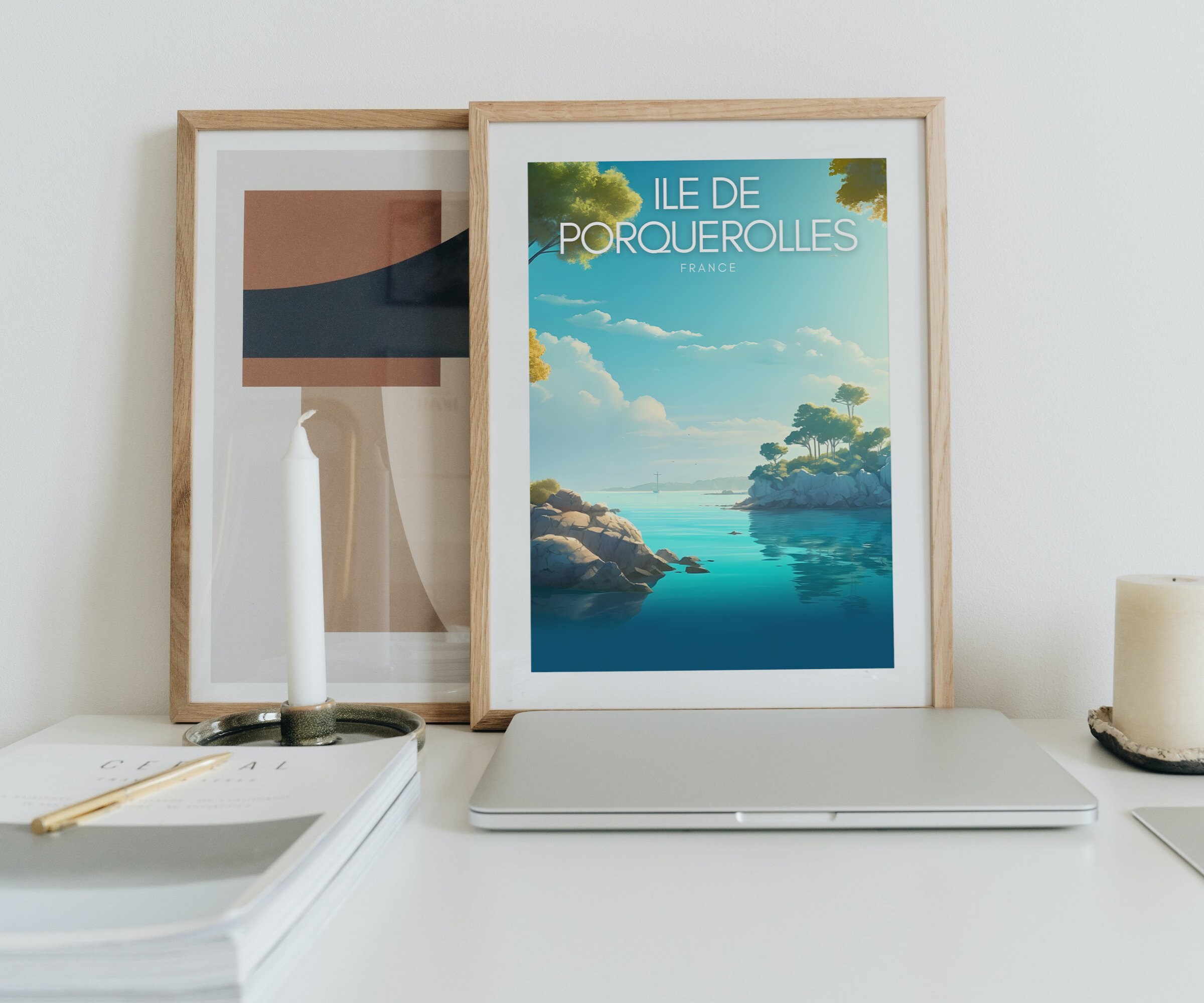 PORQUEROLLES Poster Porquerolles Island Print South of - Etsy