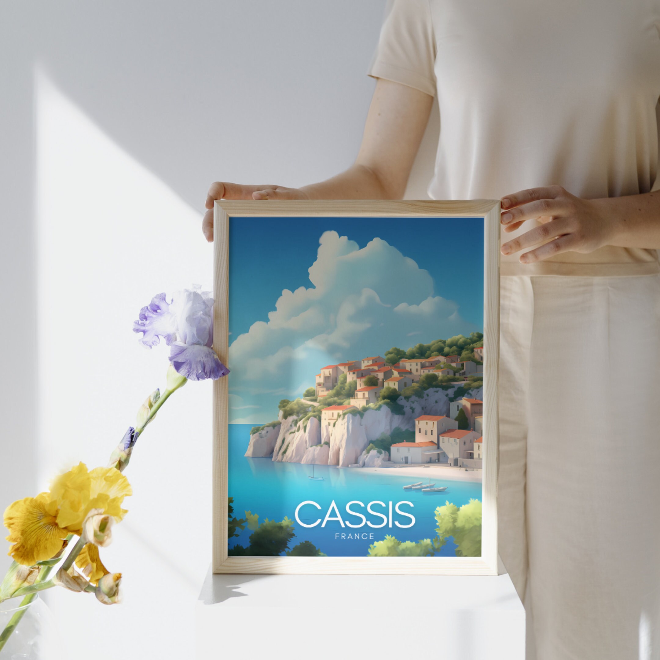 CASSIS Poster the Calanques of Cassis Wall Art France Travel Poster ...