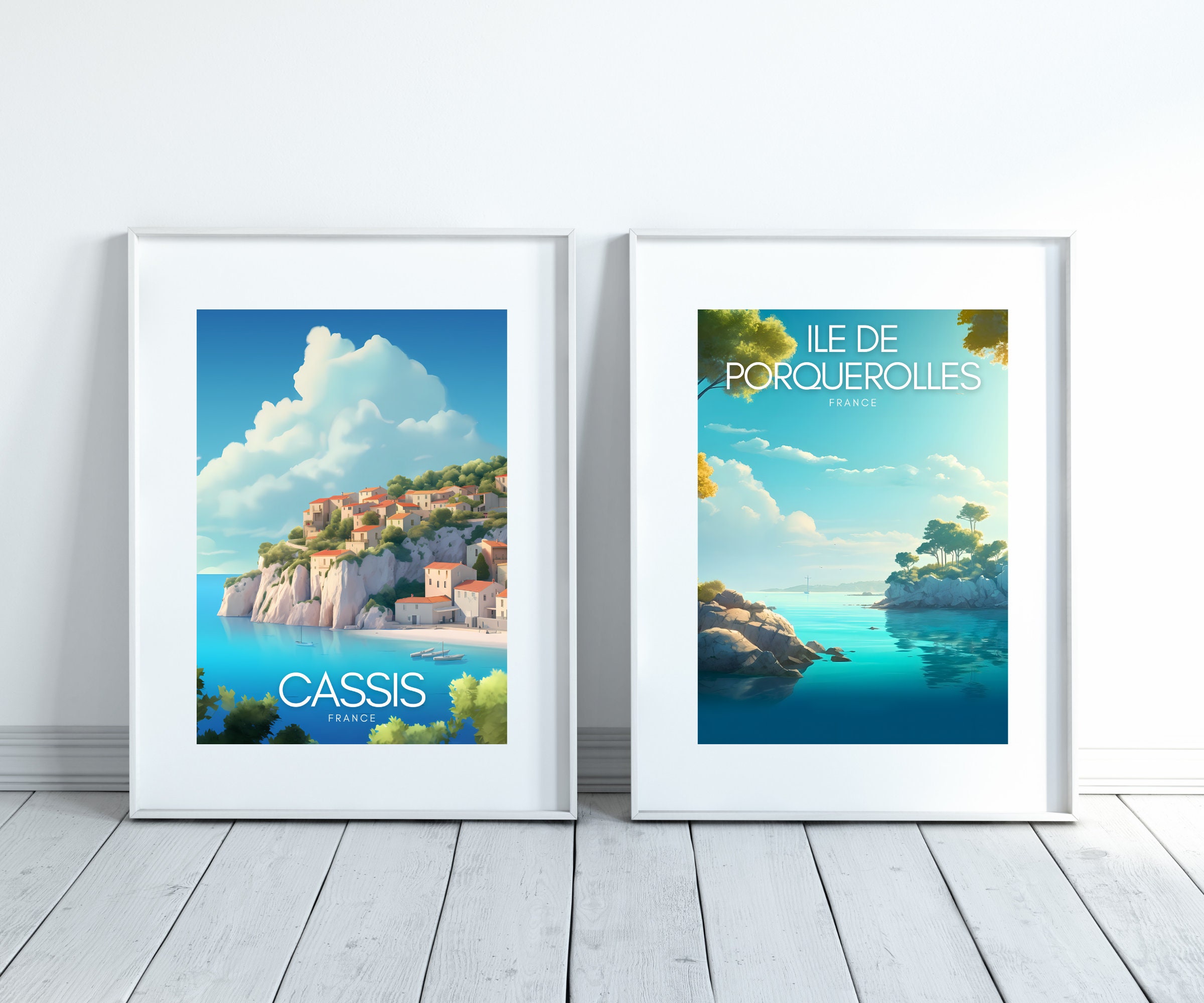 CASSIS Poster the Calanques of Cassis Wall Art France Travel Poster ...