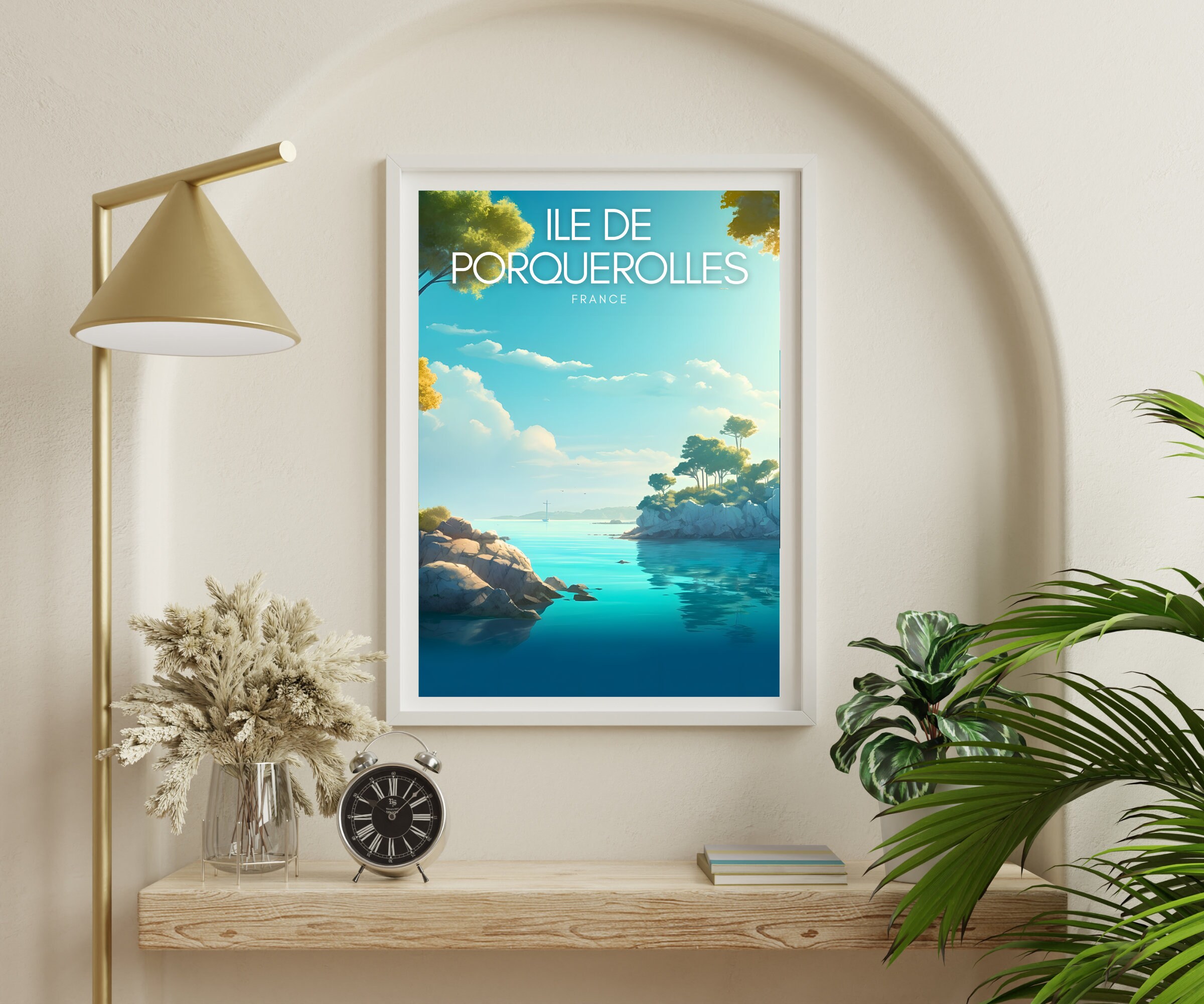 PORQUEROLLES Poster Porquerolles Island Print South of - Etsy