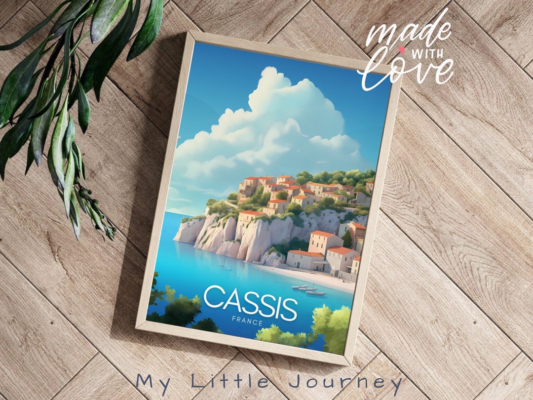 CASSIS Poster Die Calanques von Cassis Wandkunst Frankreich Reise ...