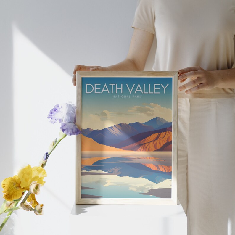 DEATH VALLEY National Park Poster, California Wall Art, Vintage ...
